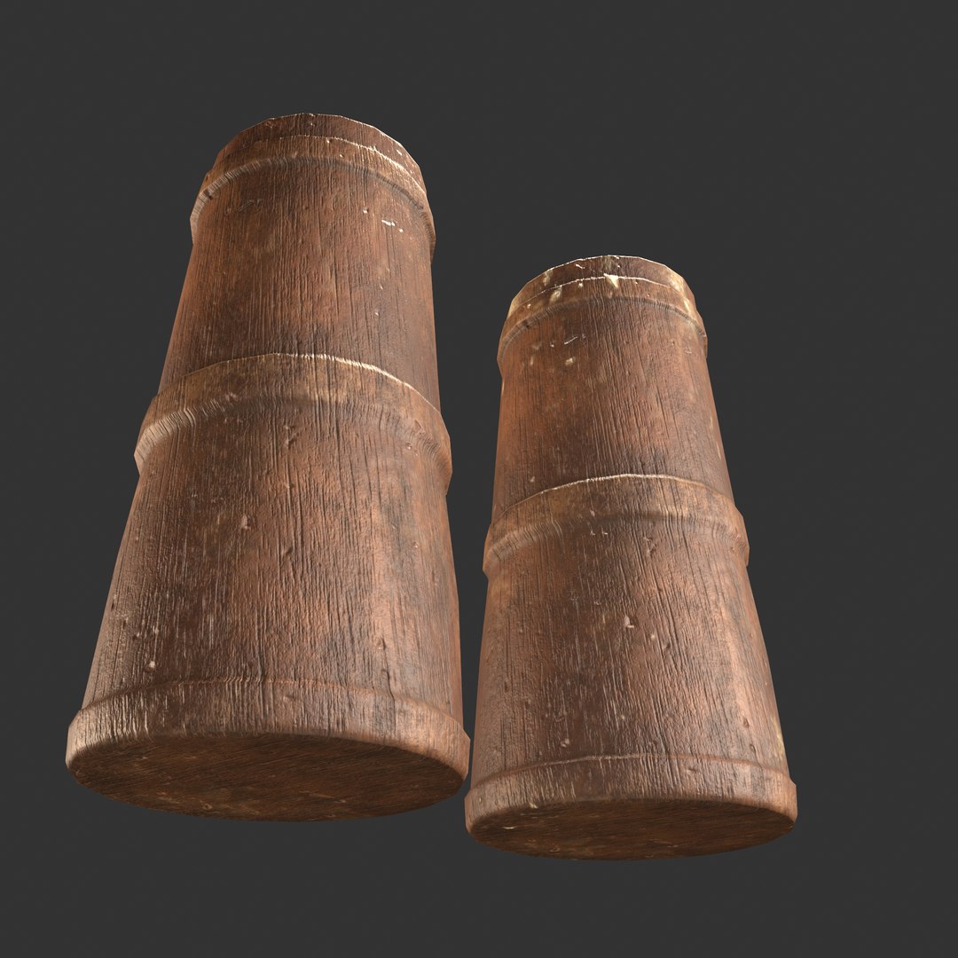 Medieval Butter Churner With Butter Model - TurboSquid 1743188