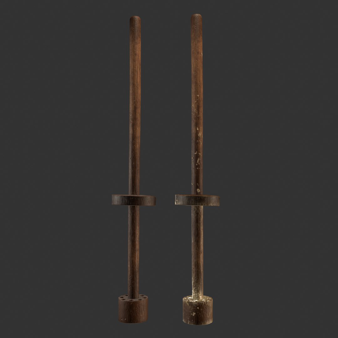 Medieval Butter Churner With Butter Model - TurboSquid 1743188