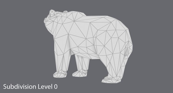 3D bear---standing - TurboSquid 1224451