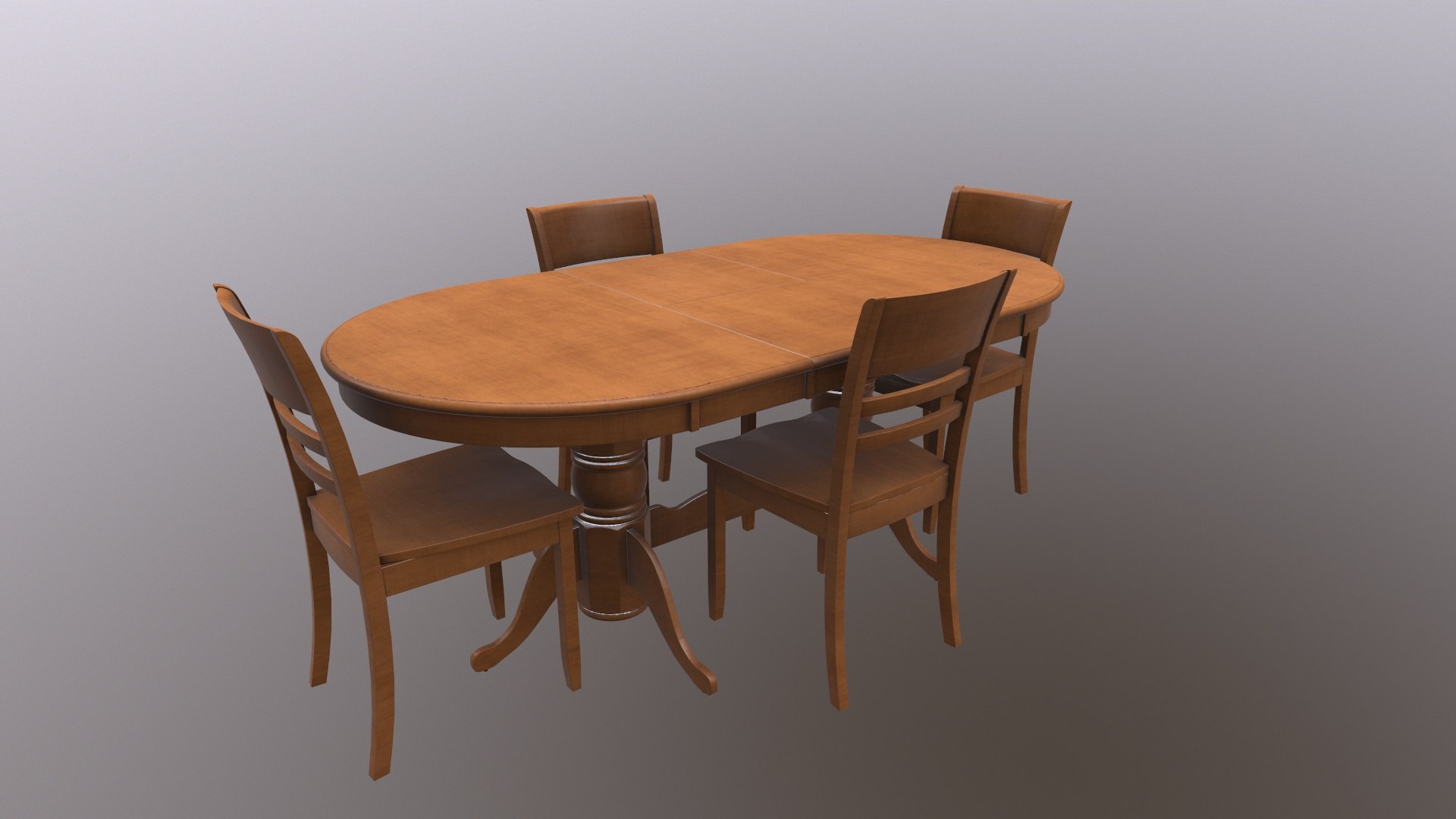 Dining Table Set 3D Model - TurboSquid 2152073