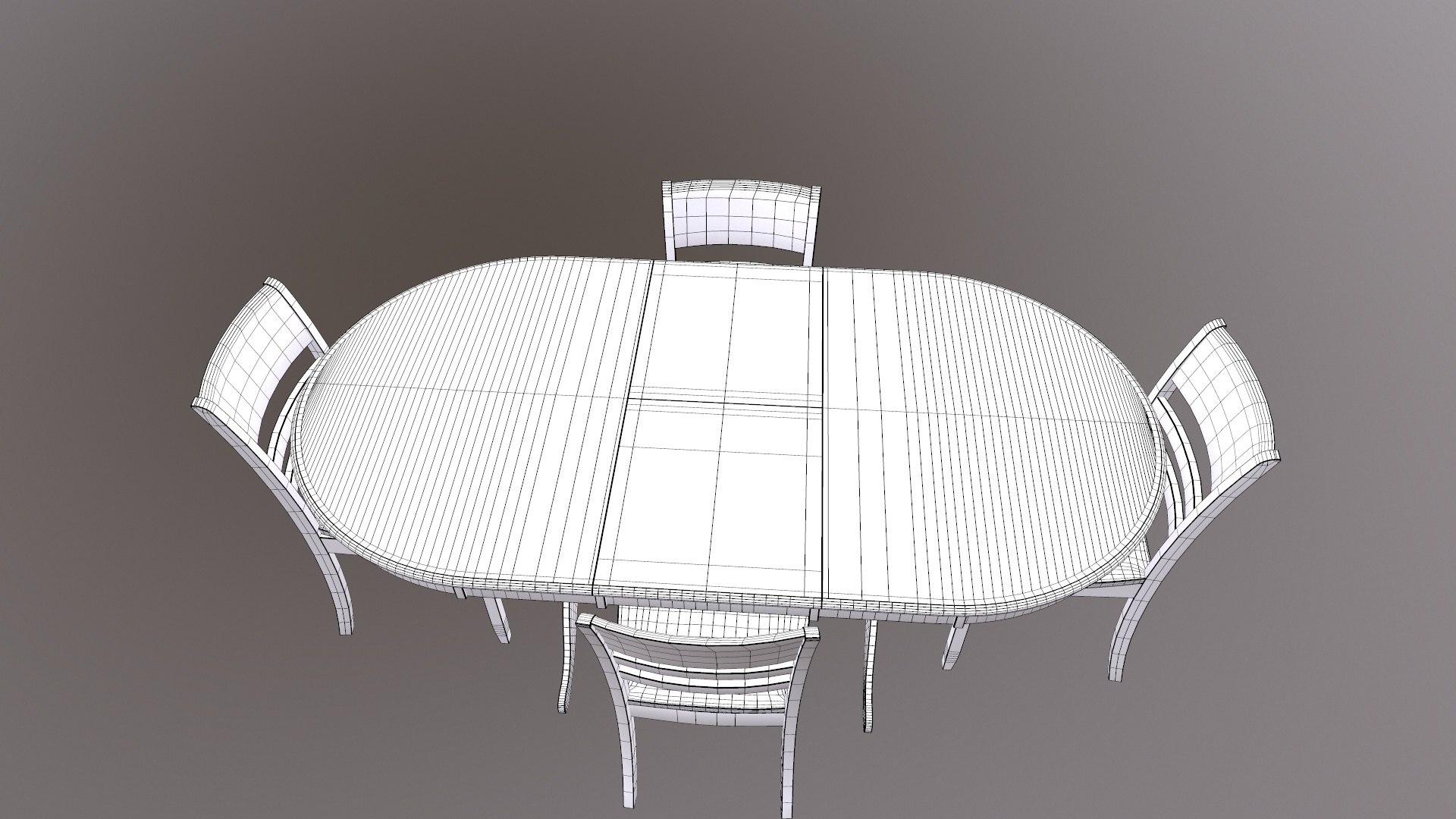 Dining Table Set 3D Model - TurboSquid 2152073