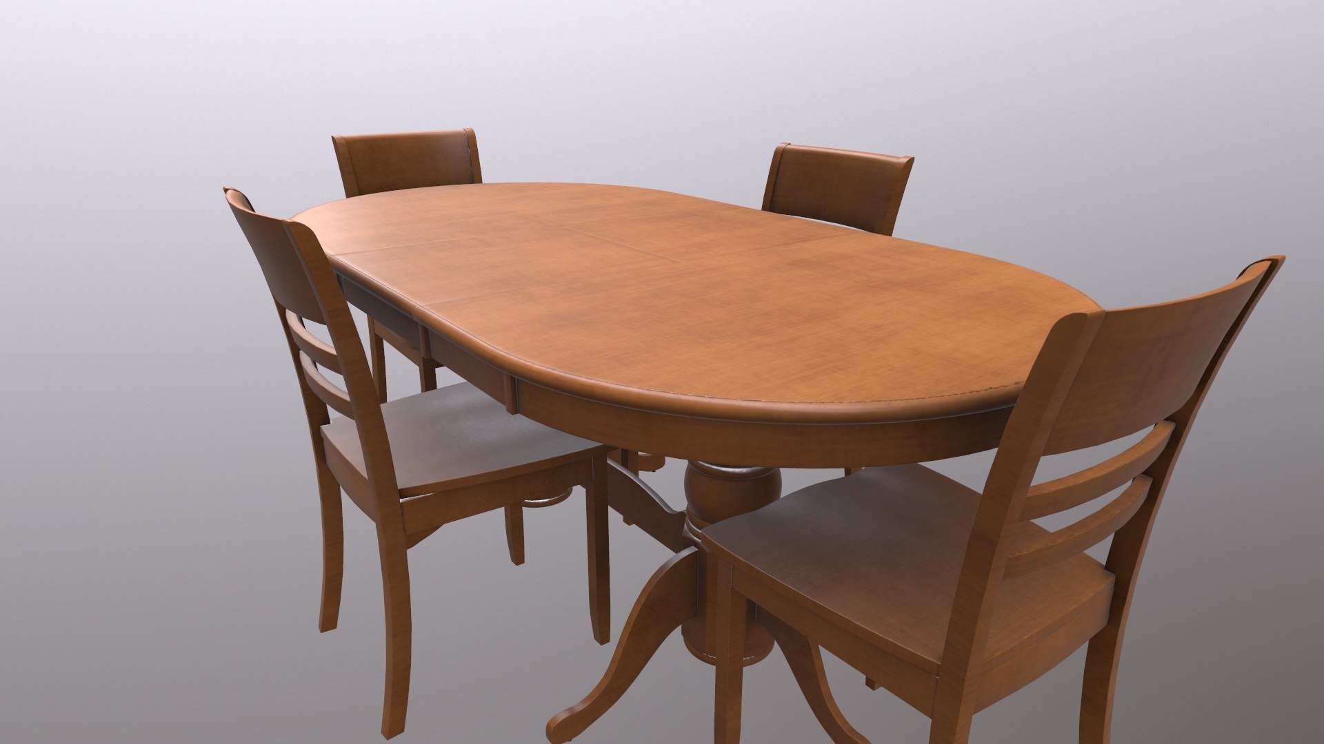 Dining Table Set 3D Model - TurboSquid 2152073