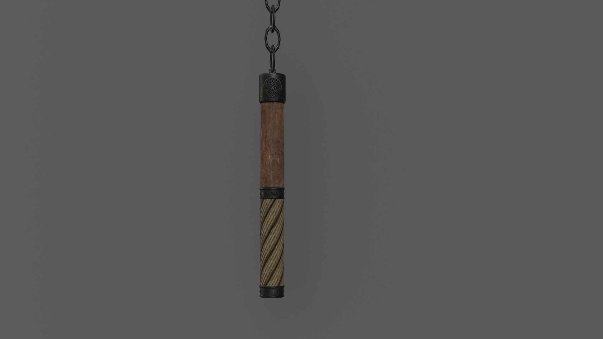 3D Flail Iron And Wood Flail Game Ready VR AR Model - TurboSquid 1881024