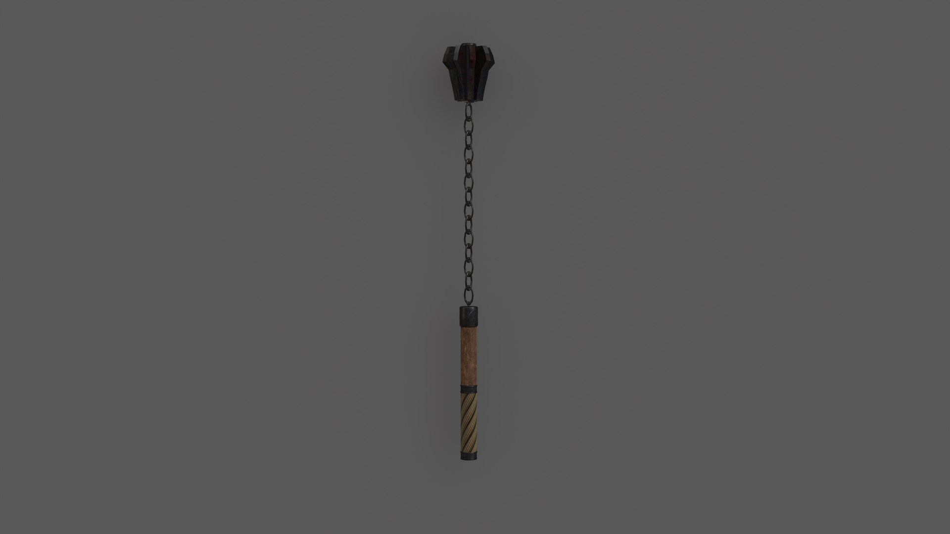 3D Flail Iron And Wood Flail Game Ready VR AR Model - TurboSquid 1881024