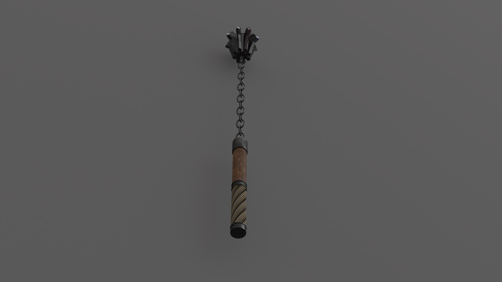 3D Flail Iron And Wood Flail Game Ready VR AR Model - TurboSquid 1881024