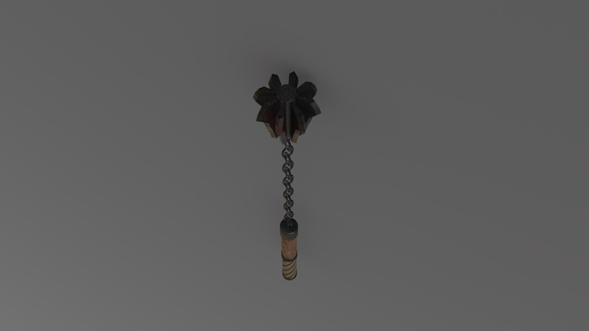 3D Flail Iron And Wood Flail Game Ready VR AR Model - TurboSquid 1881024