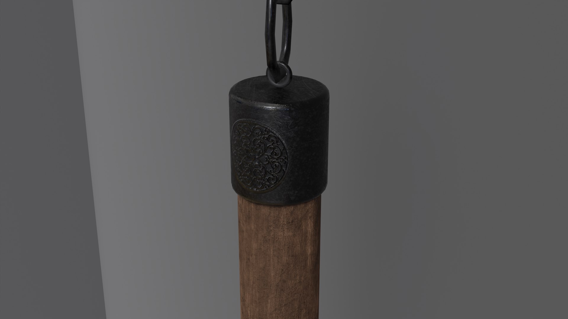 3D Flail Iron And Wood Flail Game Ready VR AR Model - TurboSquid 1881024