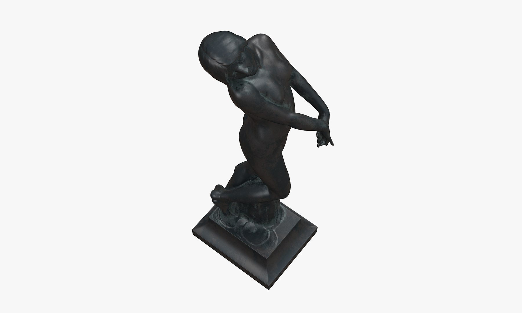 3D Model Bronze Woman Statue - TurboSquid 1453807