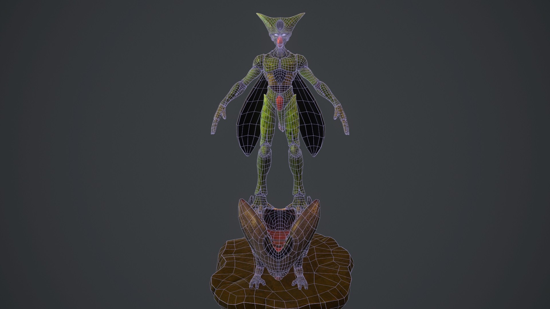 Cell Dragon Ball 3d Obj