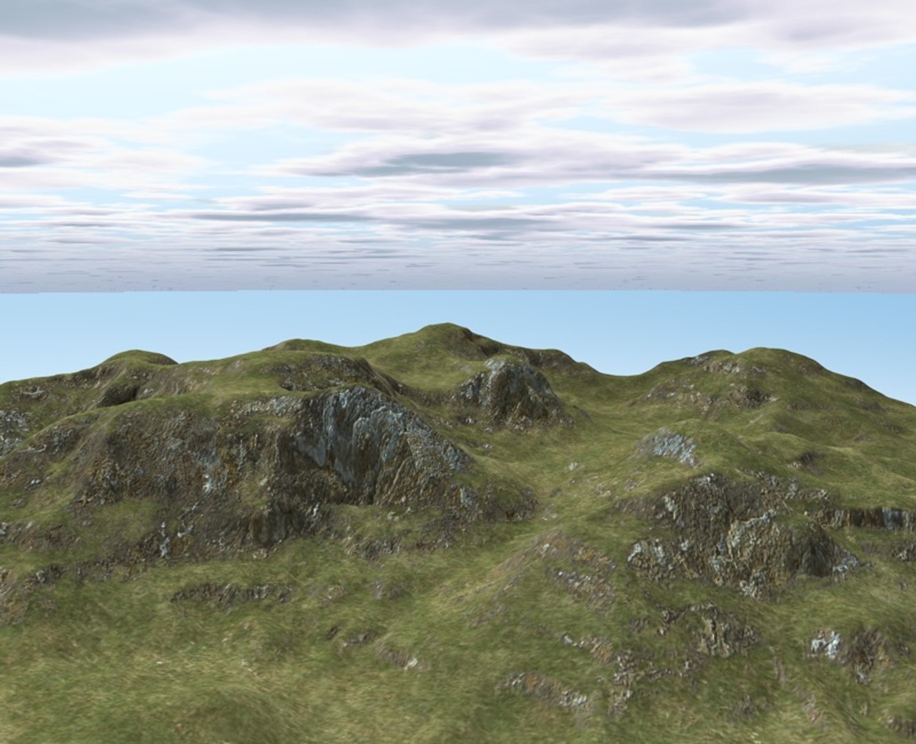 Terrain Landscape Mountains Obj