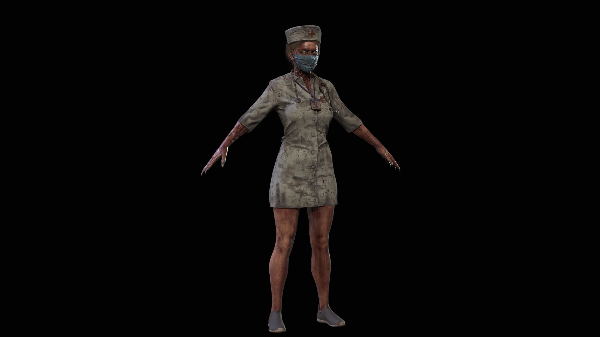 3D Model Zombie Nurse - TurboSquid 2319582