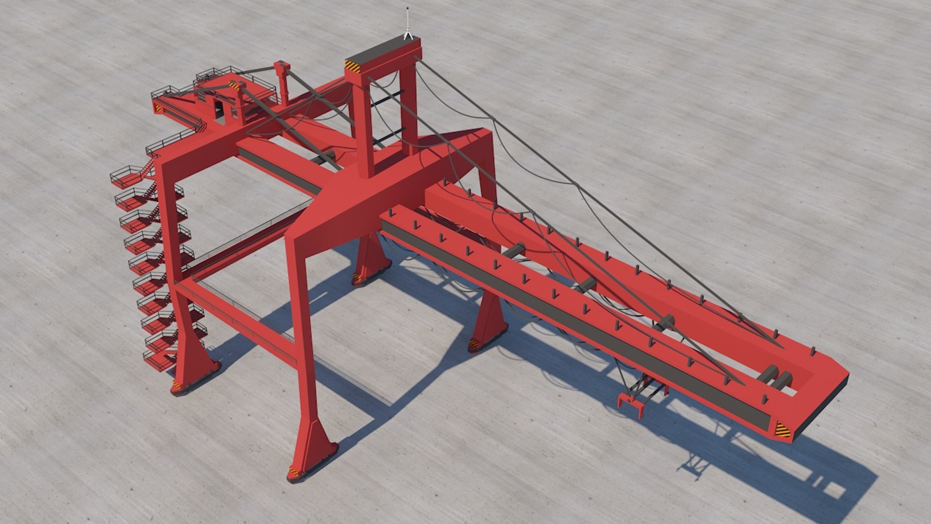 Red Crane 3D - TurboSquid 1202734