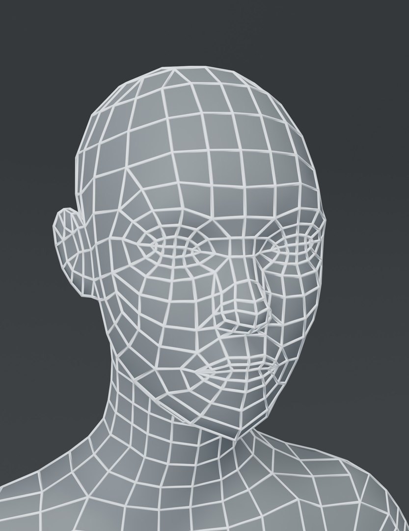 3D Human Body Base Mesh - TurboSquid 1530244