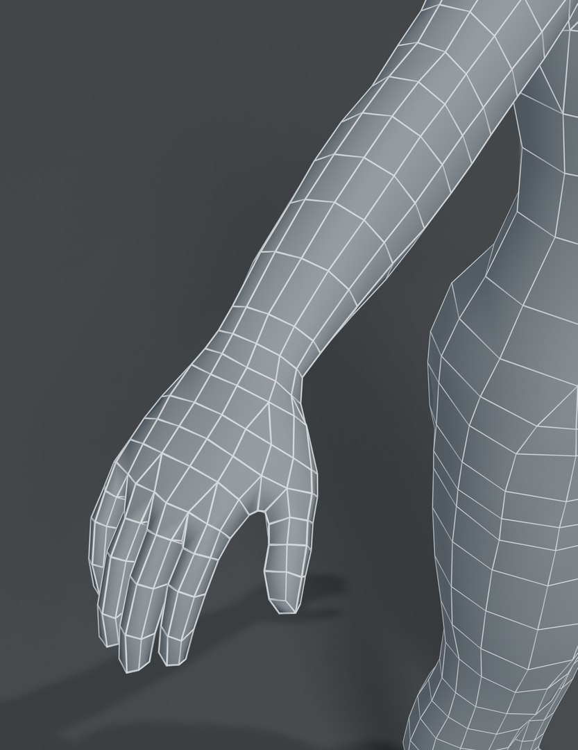 3D Human Body Base Mesh - TurboSquid 1530244