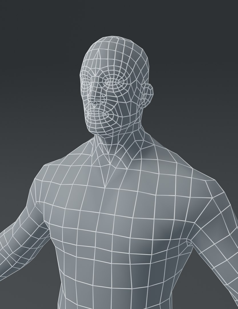 3D Human Body Base Mesh - TurboSquid 1530244