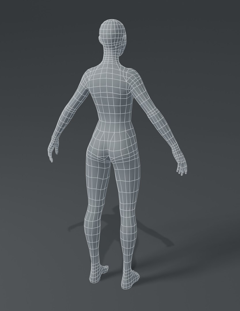 3D Human Body Base Mesh - TurboSquid 1530244
