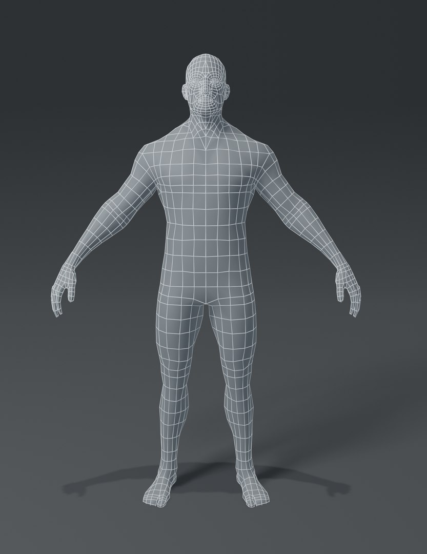 3D Human Body Base Mesh - TurboSquid 1530244