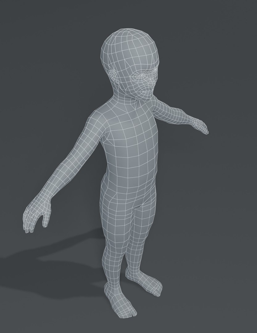 3D Human Body Base Mesh - TurboSquid 1530244