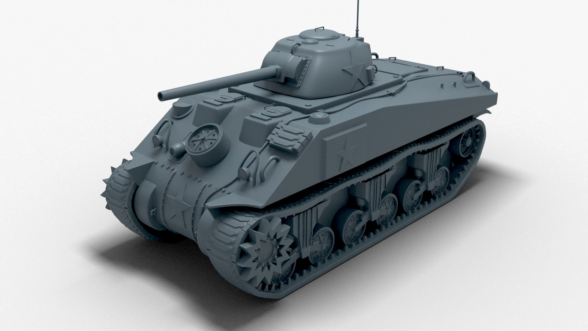 M4 Sherman Tank 3D Model - TurboSquid 2418361