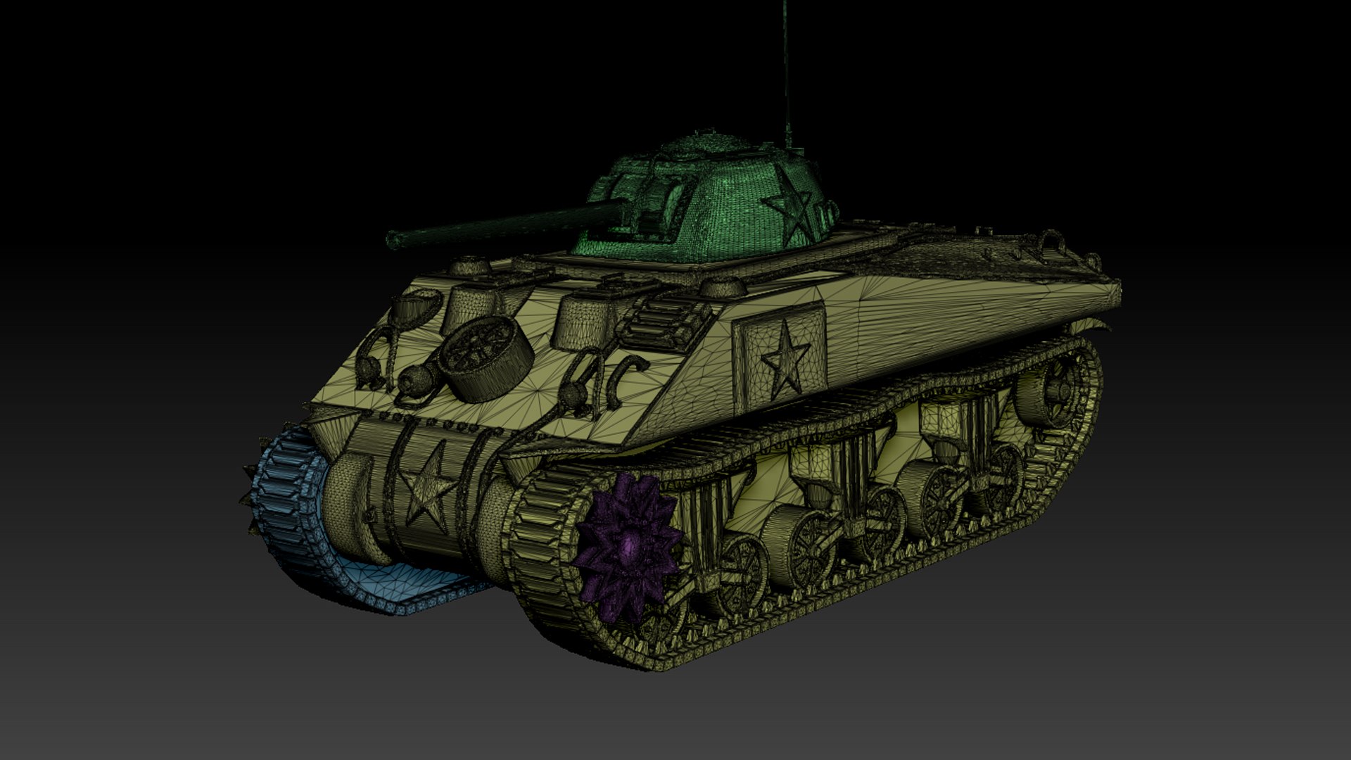 M4 Sherman Tank 3D Model - TurboSquid 2418361