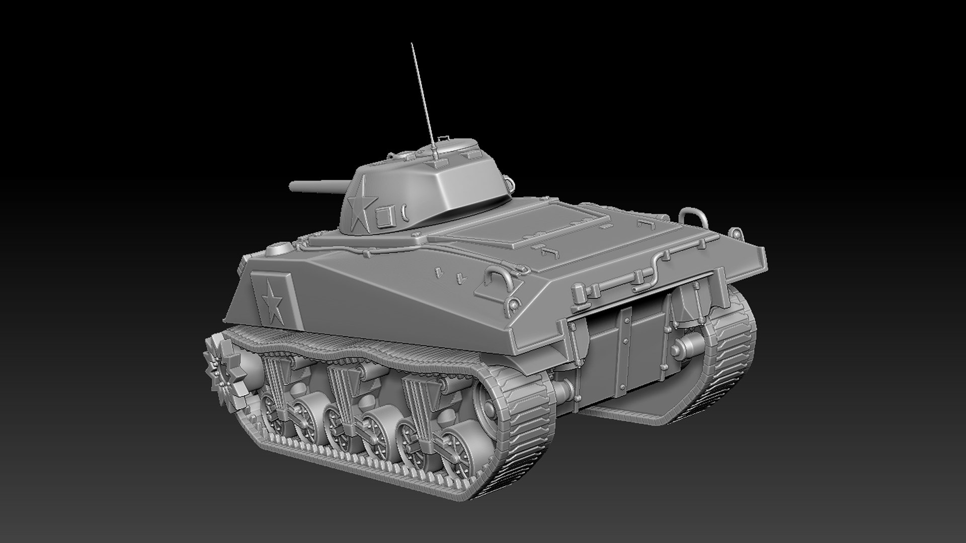 M4 Sherman Tank 3D Model - TurboSquid 2418361