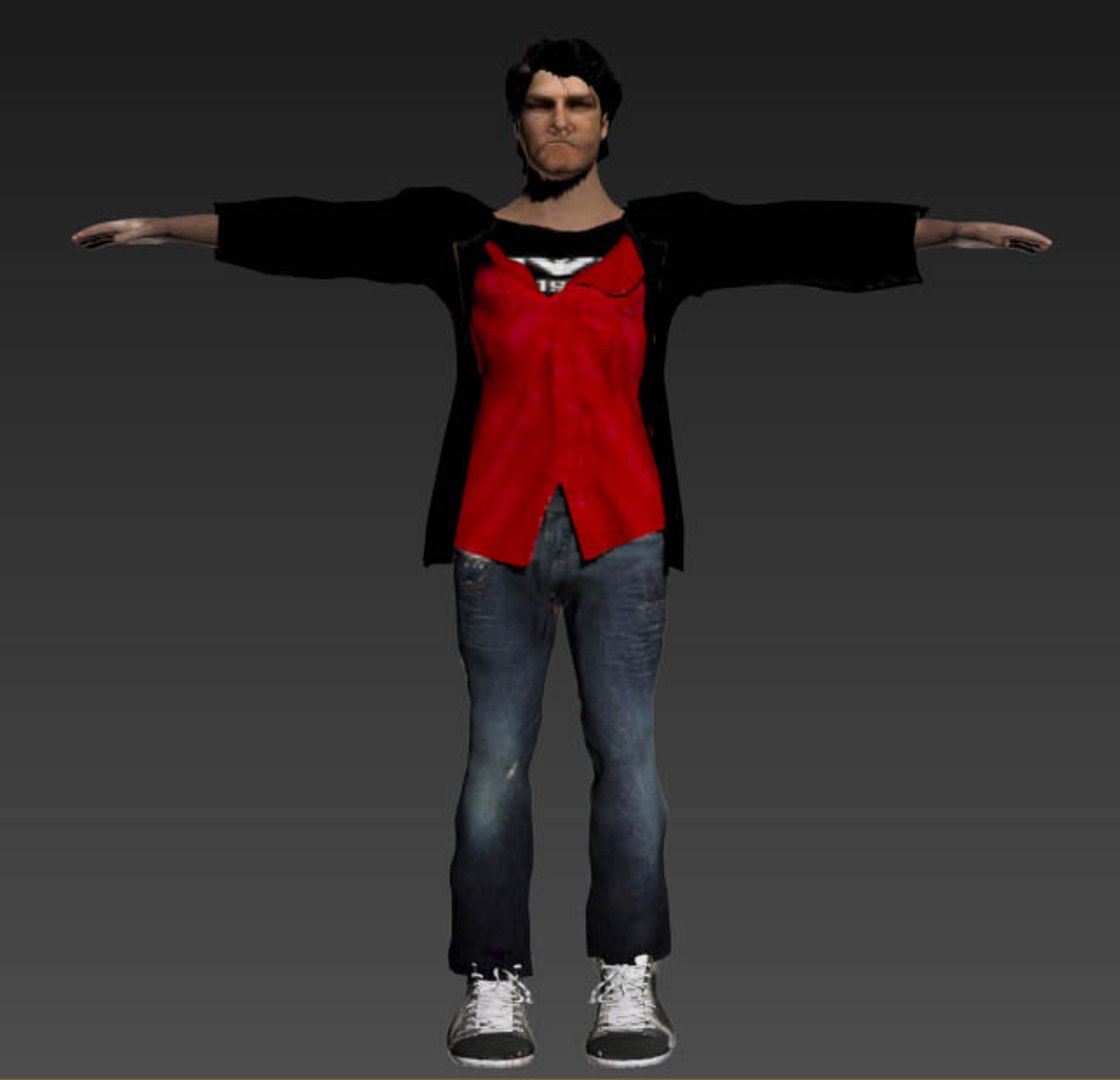 male hero 3d model