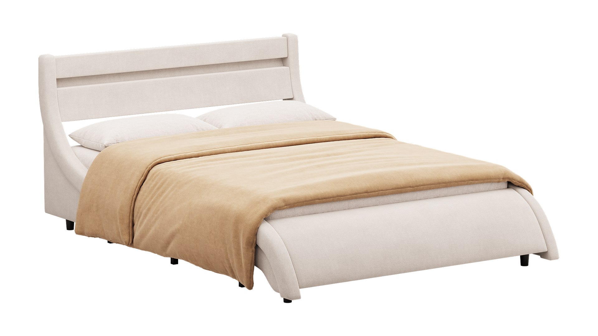 3D Model Homfa Full Size Bed Frame - TurboSquid 2329423