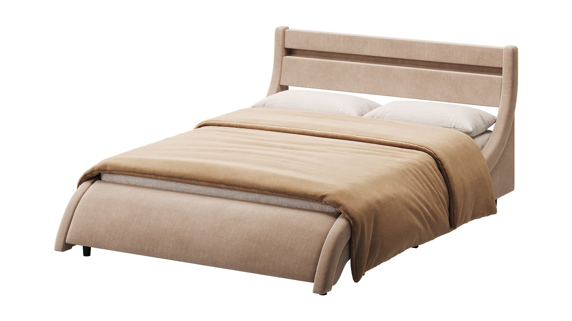 3D Model Homfa Full Size Bed Frame - TurboSquid 2329423