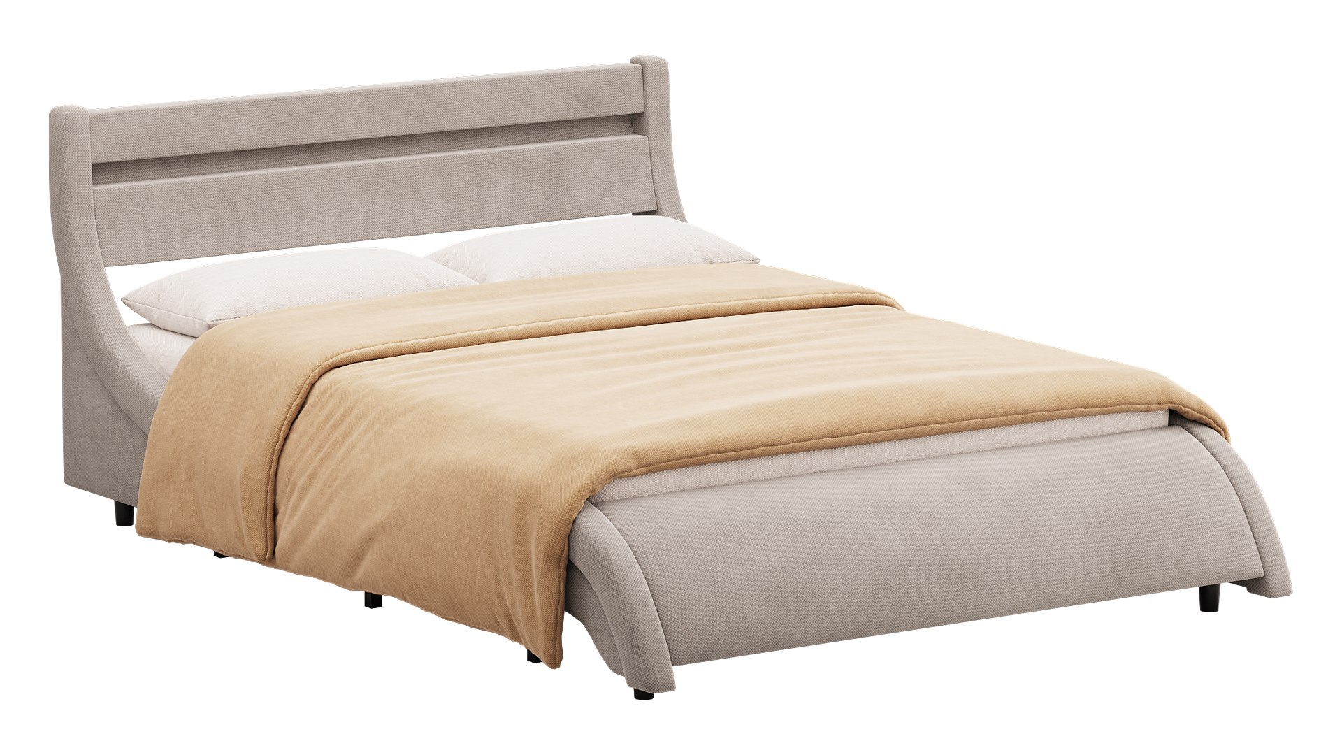 3D Model Homfa Full Size Bed Frame - TurboSquid 2329423