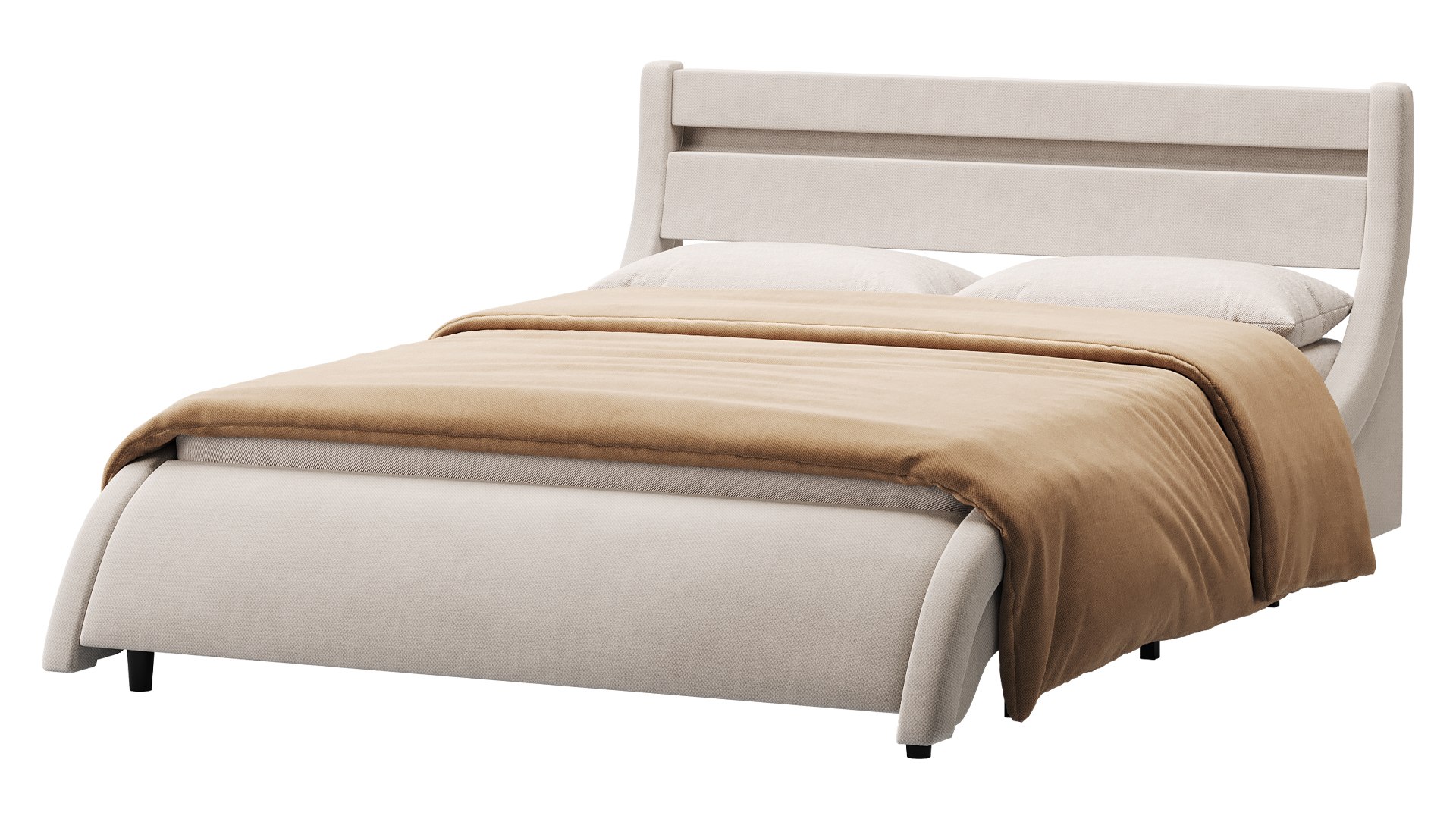 3D Model Homfa Full Size Bed Frame - TurboSquid 2329423