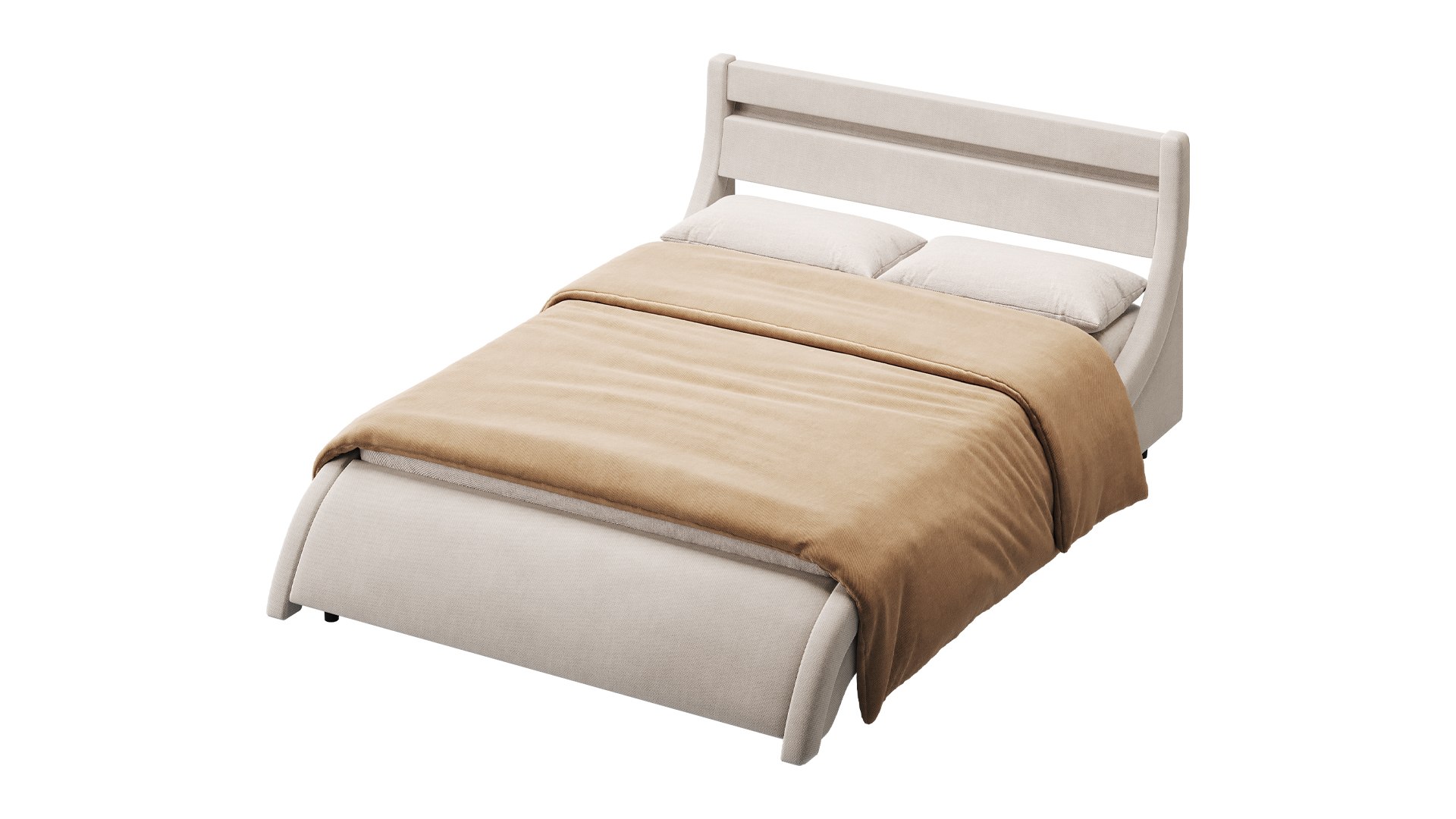 3D Model Homfa Full Size Bed Frame - TurboSquid 2329423