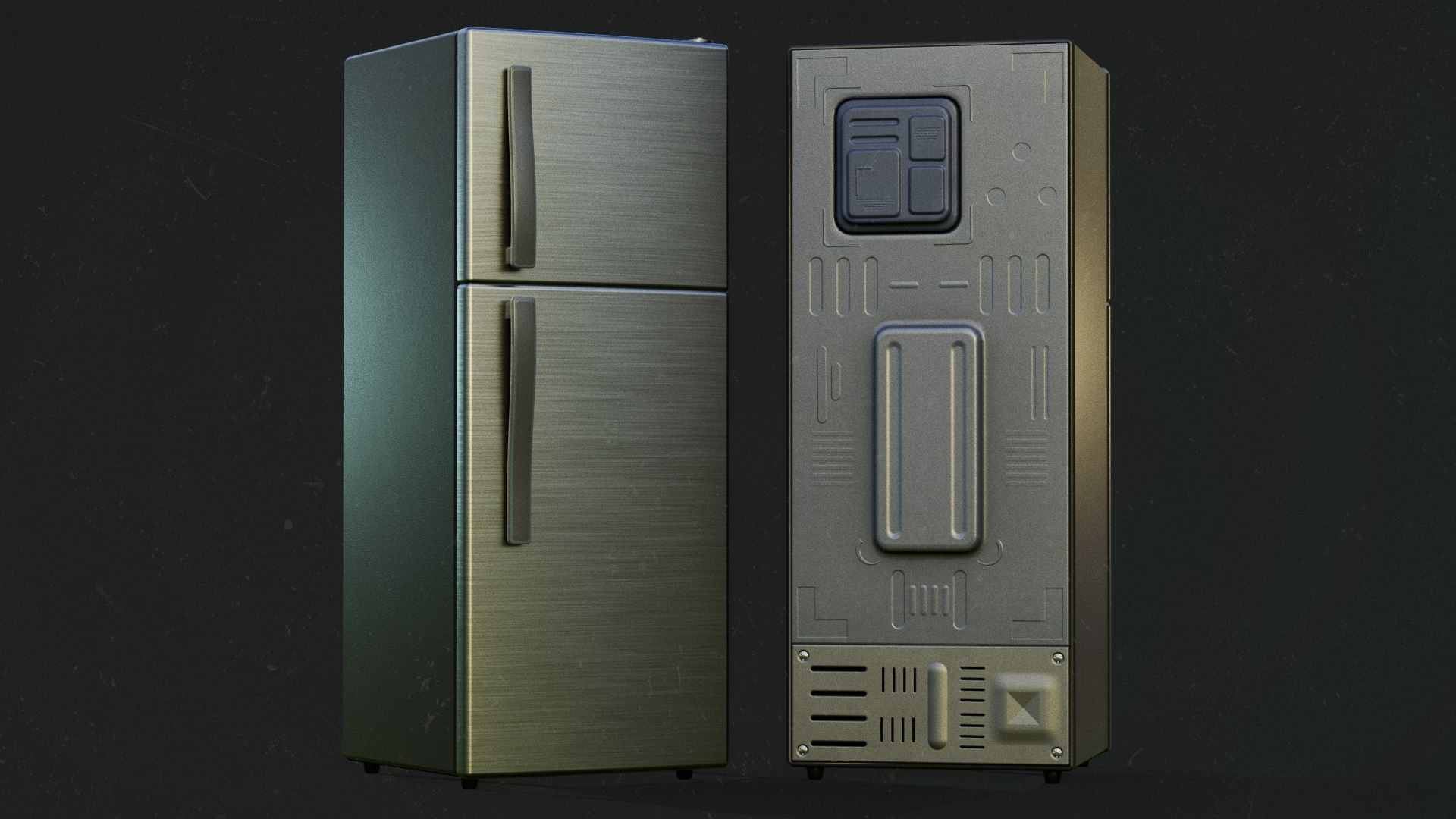Fridge Game Ready PBR 3D Model - TurboSquid 2014028