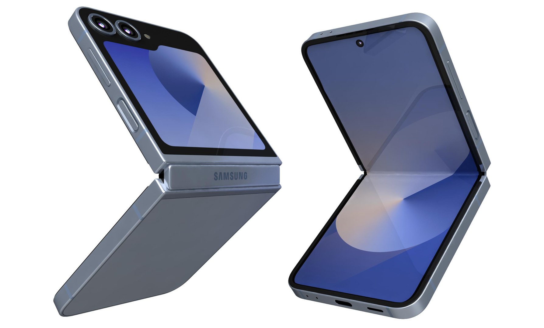 3D Samsung Galaxy Z Flip 6 Blue - TurboSquid 2279115
