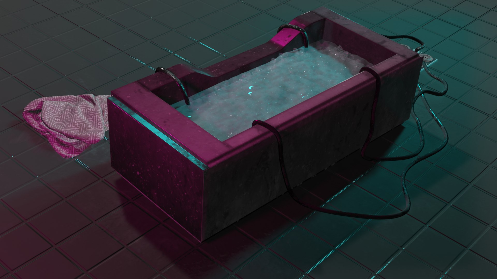 3D Cyberpunk Netrunner Tub - TurboSquid 2157885