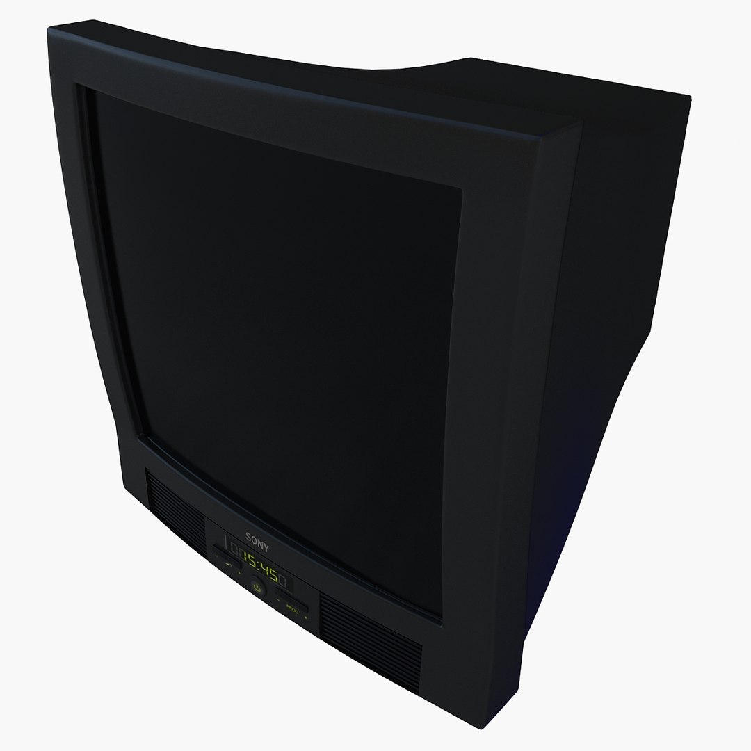 3d Model Of Tv Crt