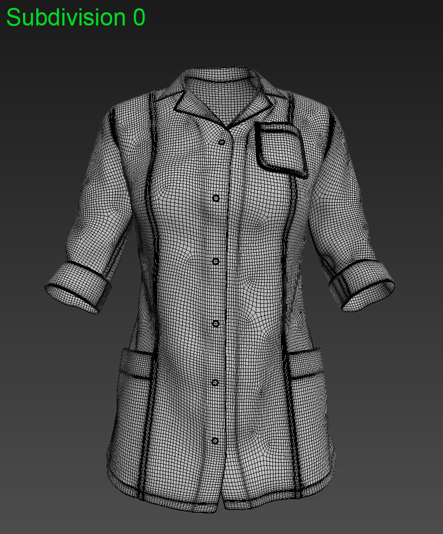 3d women s medical shirt