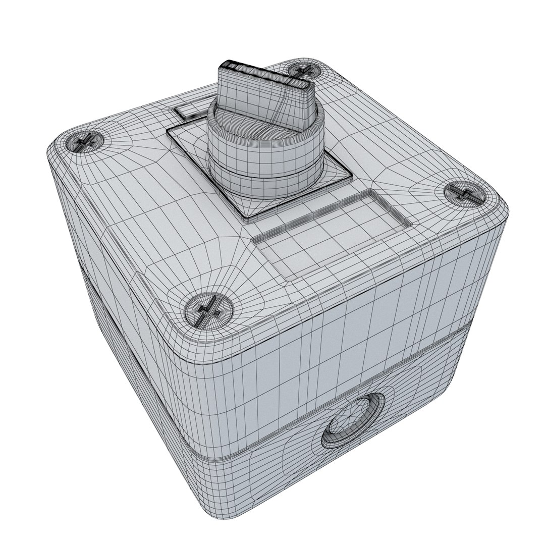 3D Industrial Switch Button Model - TurboSquid 1270306