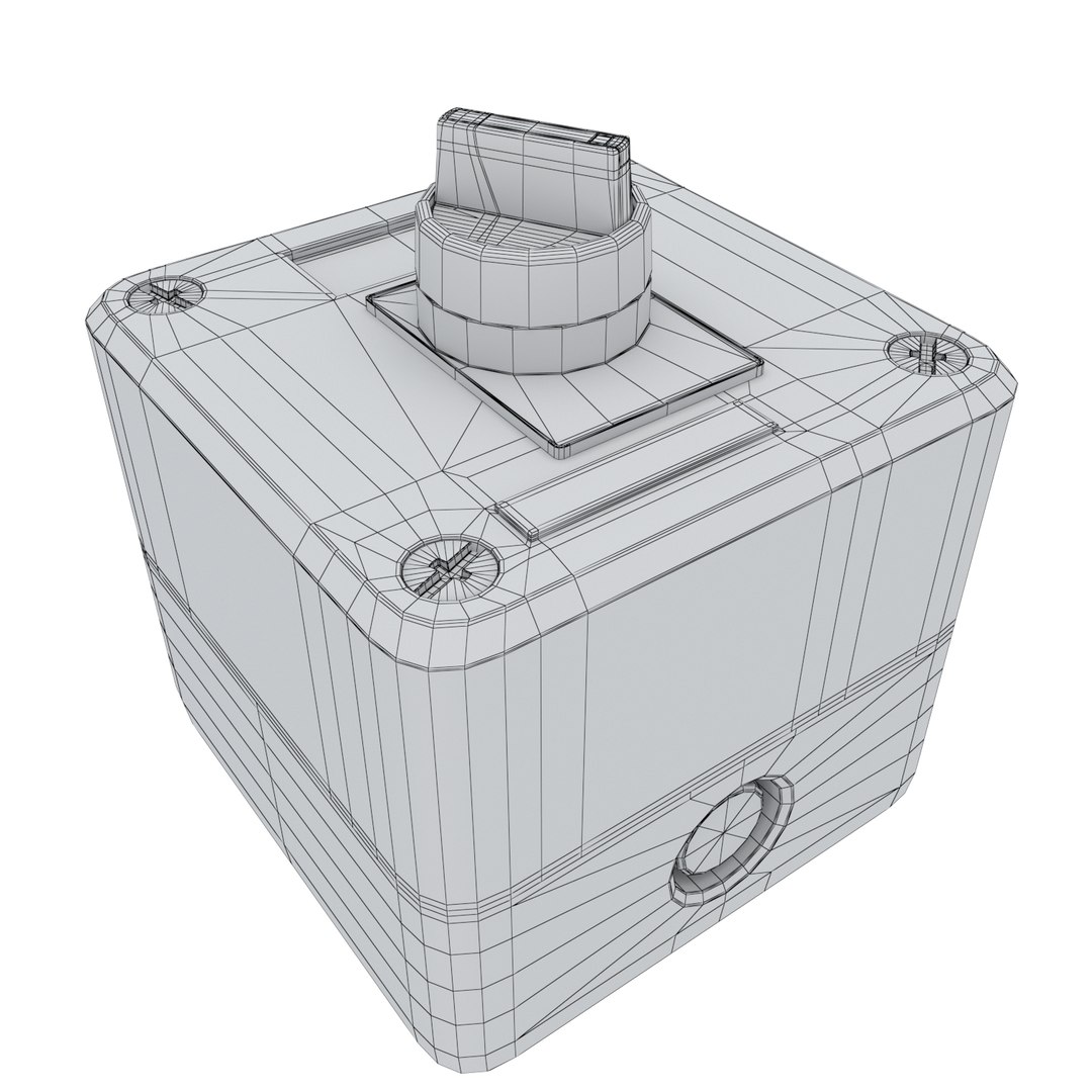 3D Industrial Switch Button Model - TurboSquid 1270306