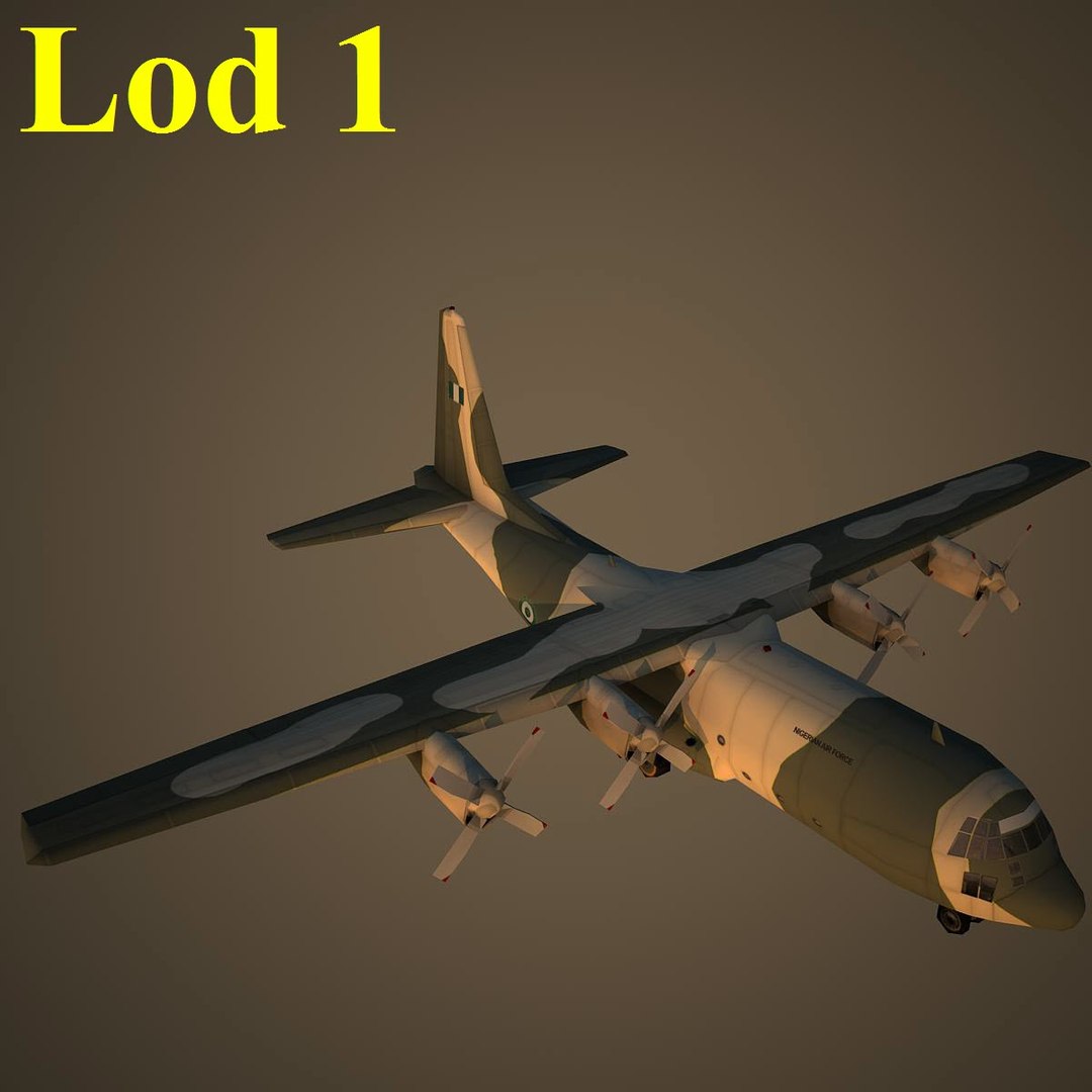 Ac-130 Spectre Naf 3d Model