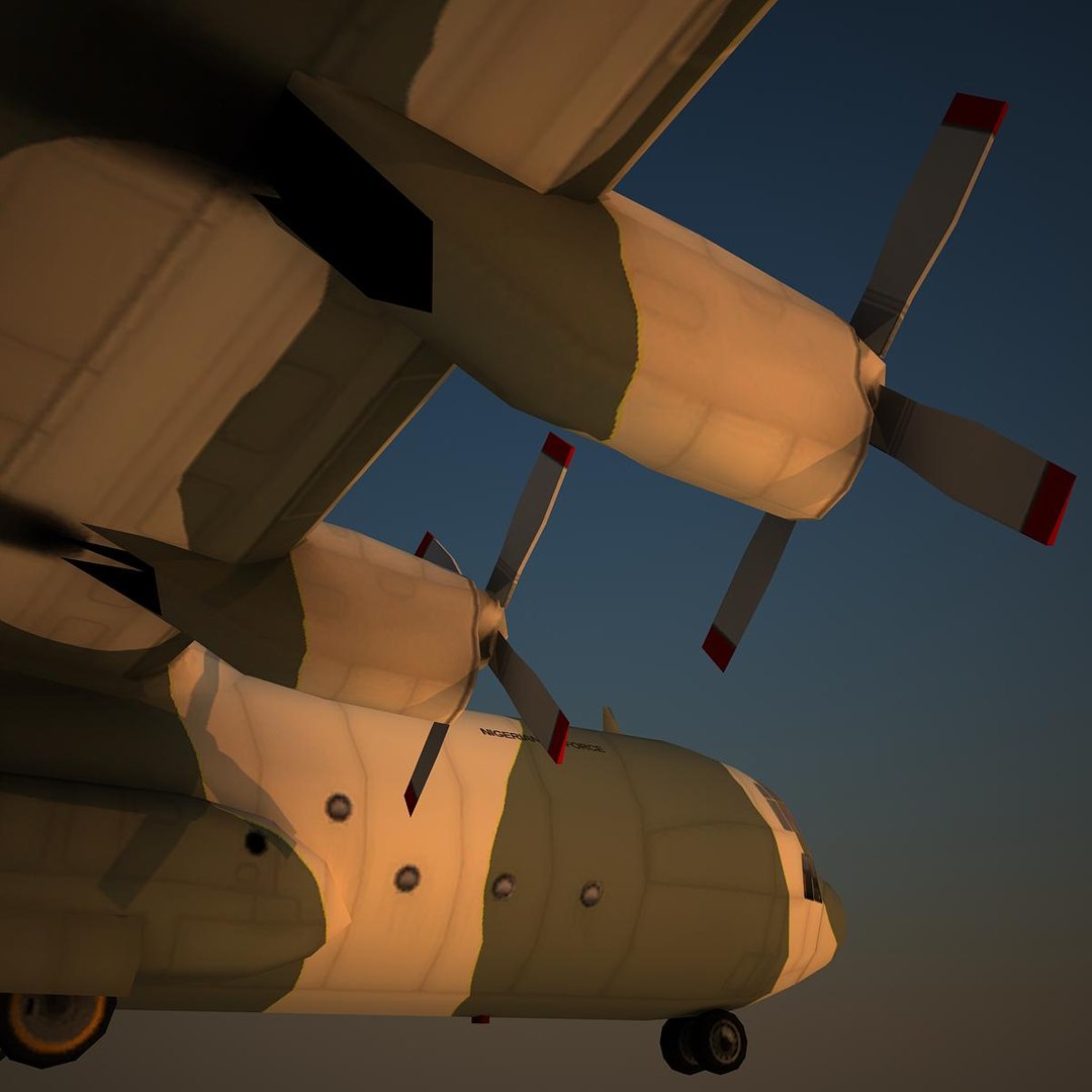 Ac-130 Spectre Naf 3d Model