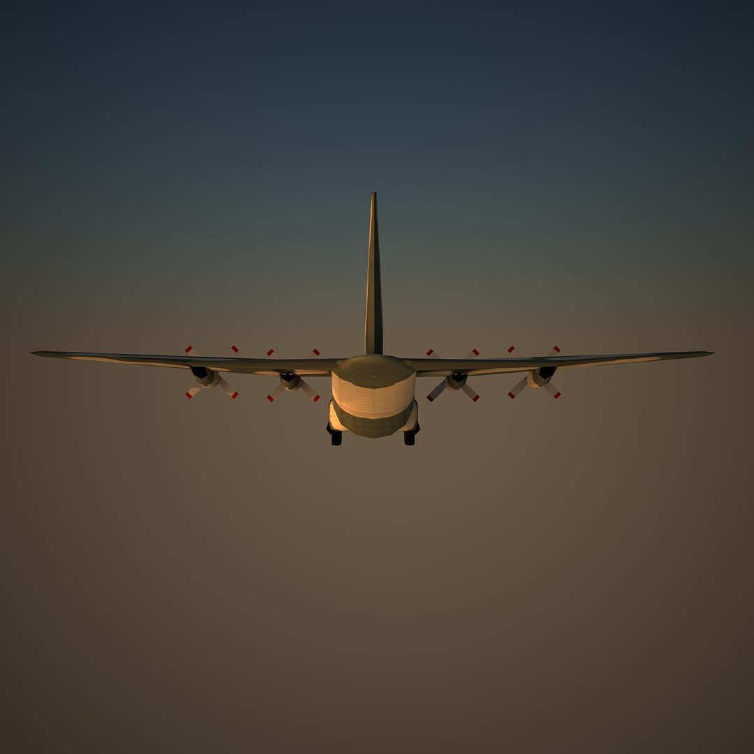 Ac-130 Spectre Naf 3d Model