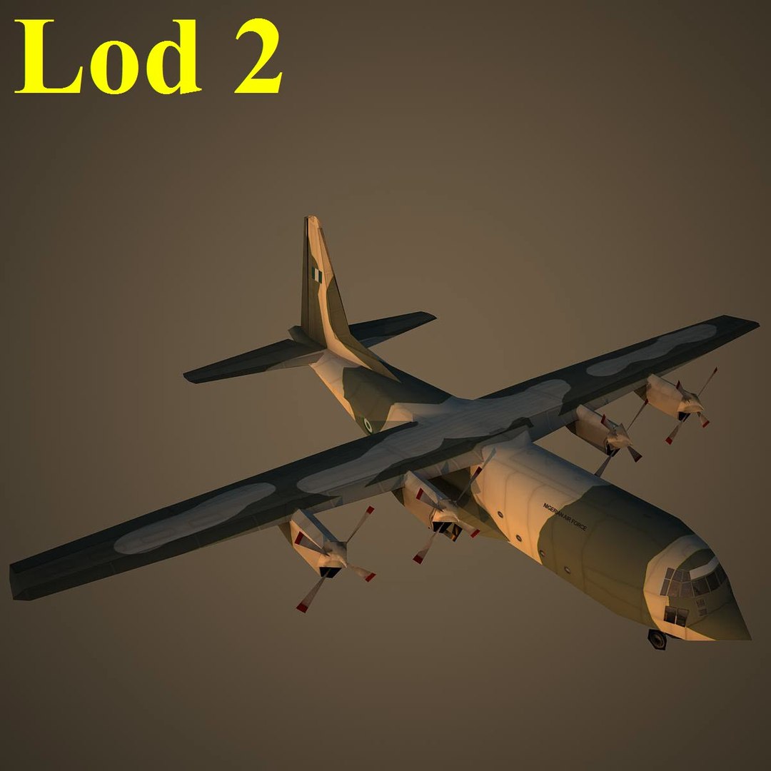 Ac-130 Spectre Naf 3d Model