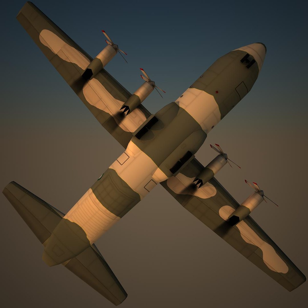 Ac-130 Spectre Naf 3d Model