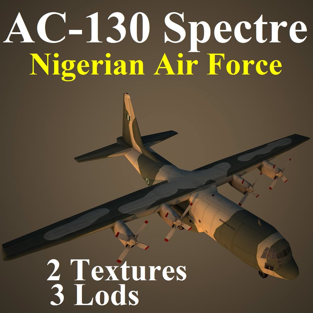 Ac-130 Spectre Naf 3d Model