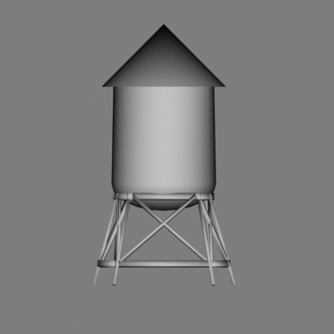 water tower 3d model