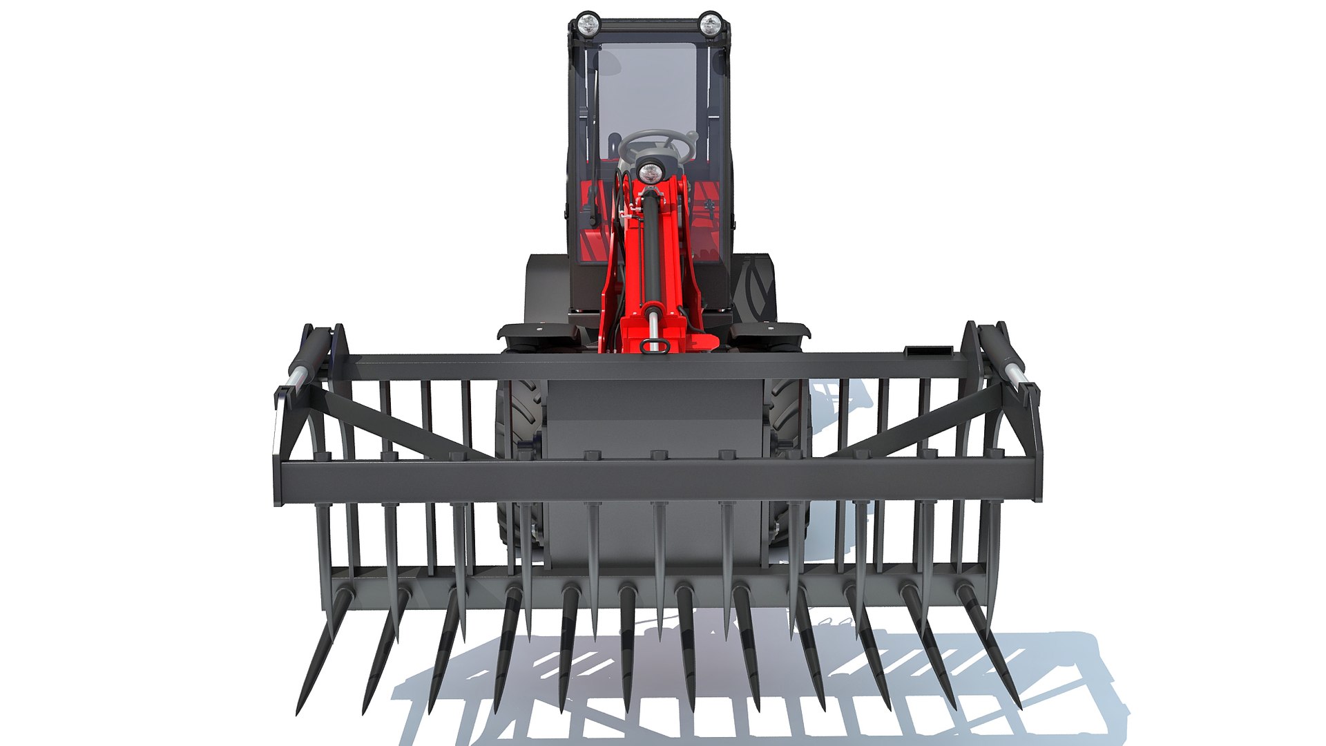 Telehandler Forklift 3D Model - TurboSquid 2036552