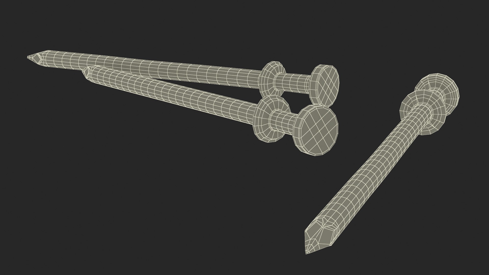 Duplex Nails Old 3D - TurboSquid 2062982