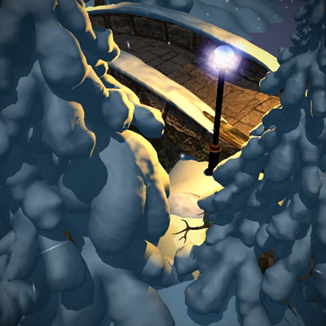 3d Winter Snow Covered