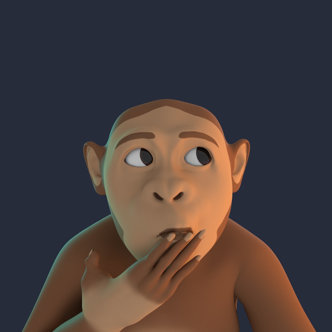 Stylized Monkey Rigged 3D Model - TurboSquid 2012440