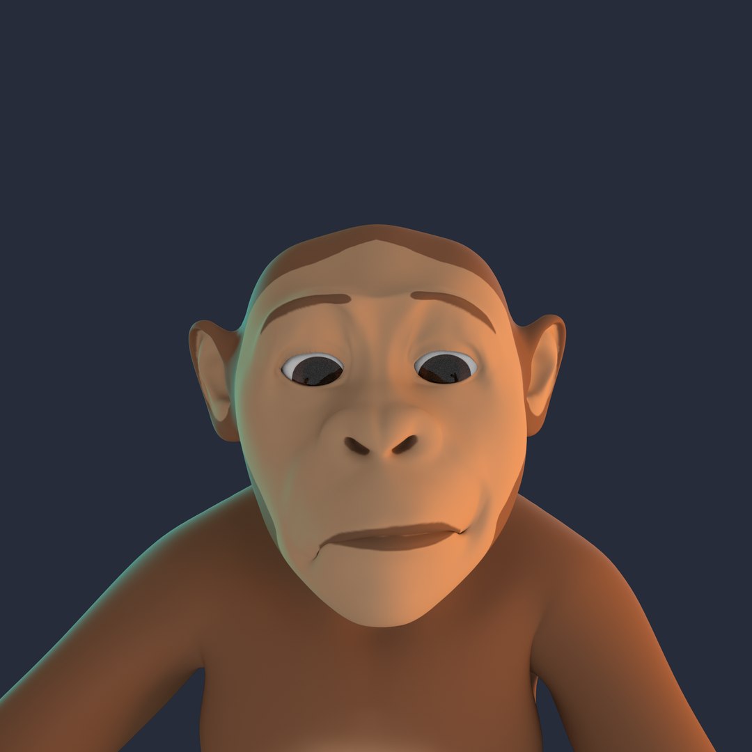 Stylized Monkey Rigged 3D Model - TurboSquid 2012440